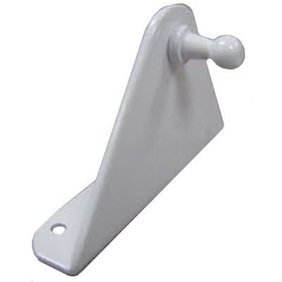 Bracket - Door - Gas Strut - 11 Ga. - Straight - White - Replacement RV ...