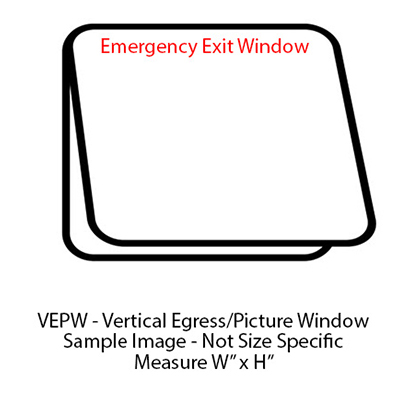 Window - 30" x 20" - VEPW - Grey 20 - Temp - Black - w/Screen ...