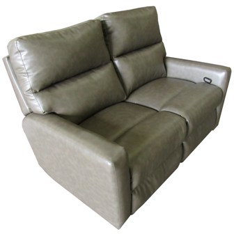 Sofa - Theater Seat - Irongate - 60" - Carpenter Putty - w/T700 Tan ...